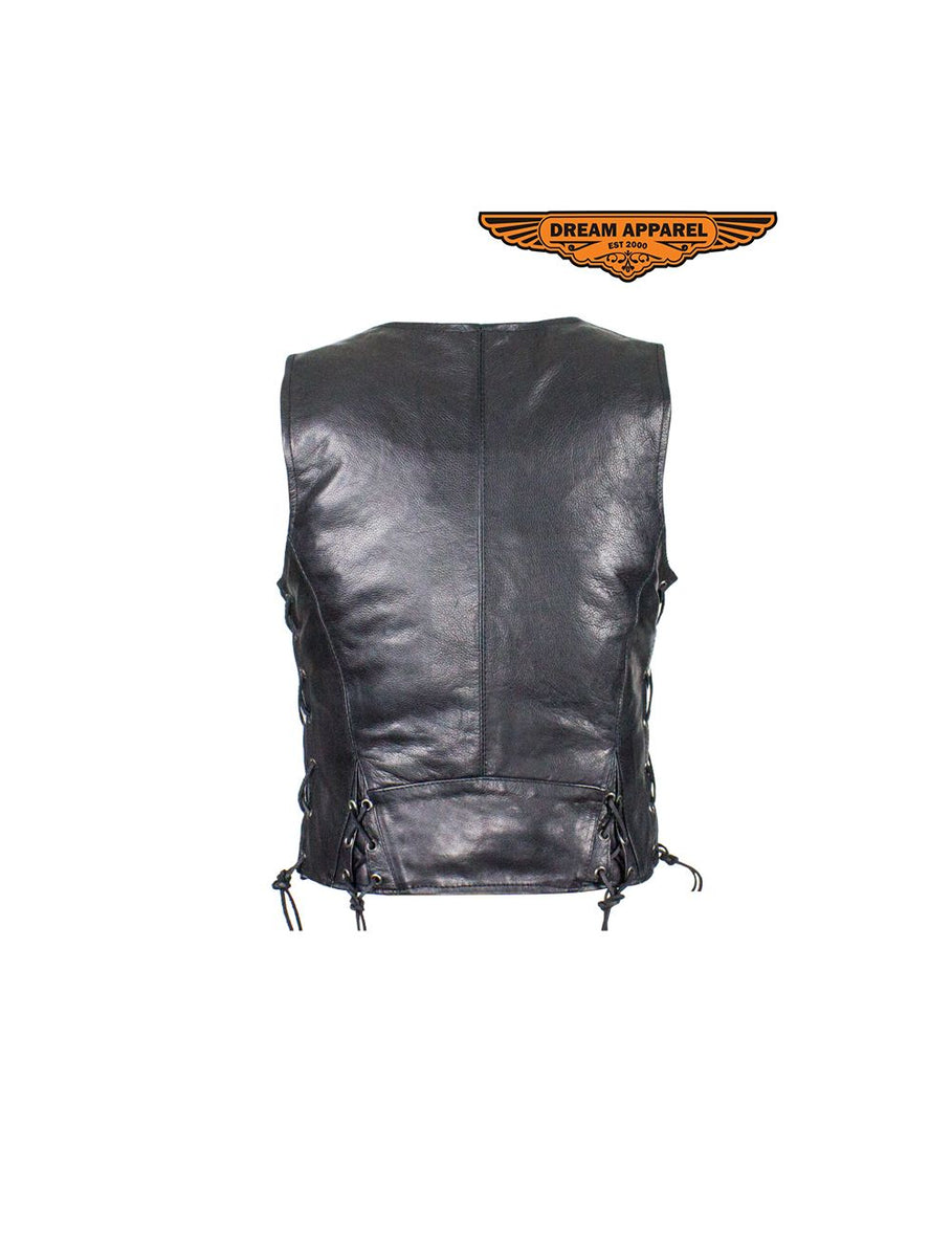 Femme Cut Vest with Laces – Twin Cities Leather