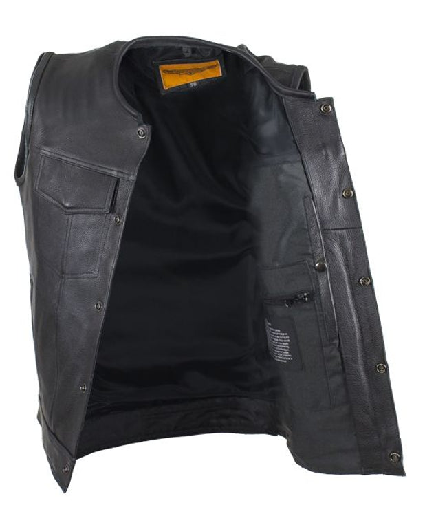 1/2" Collar Motorcycle Club Vest – Twin Cities Leather