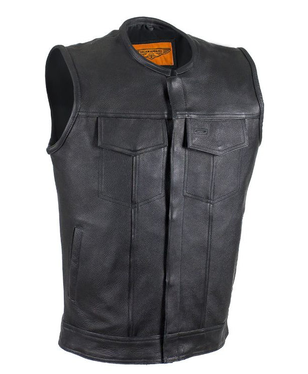 1/2" Collar Motorcycle Club Vest – Twin Cities Leather